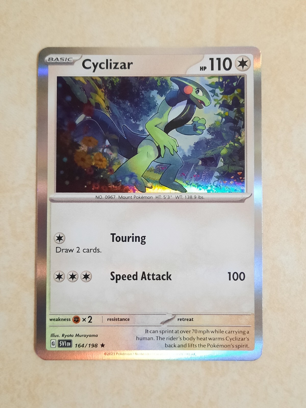 Cyclizar - 164/198 Scarlet & Violet (Holo Rare) Pokémon Card. | eBay
