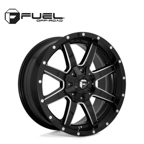 (1) 20" Fuel D610 Maverick 20x10 6x135 / 6x5.5 Gloss Black Milled Wheel ...