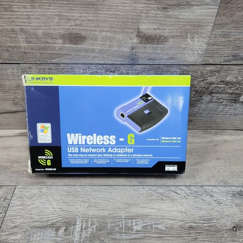 NEW Linksys Wireless-G 2.4 GHz External WiFi USB Network Adapter ...