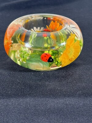 Gilde Art Glass Dreamlight TraumLicht Tealight Holder Germany Spring ...