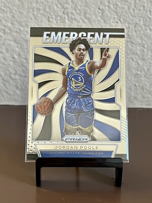 Jordan Poole 2019-20 Panini Prizm Rookie Card Emergent Insert No. 4 ...