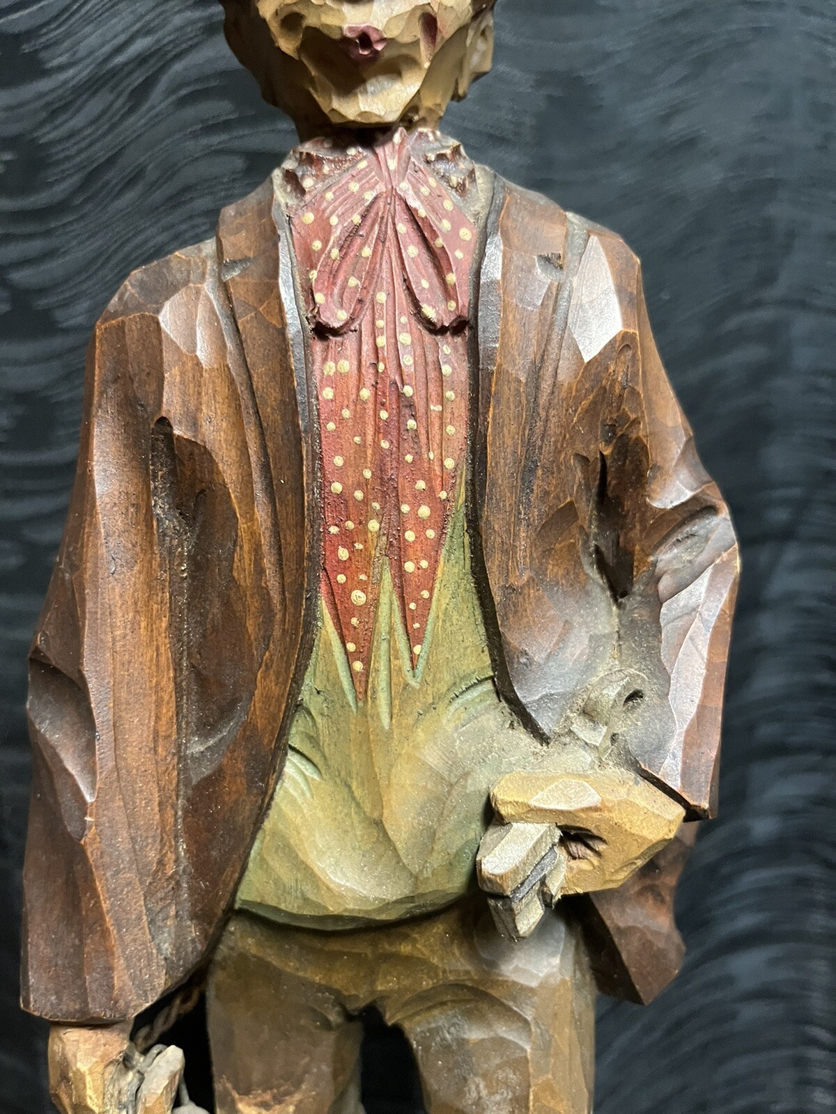 Karl Griesbaum German Antique Carved Wood Whistler Lantern Music ...