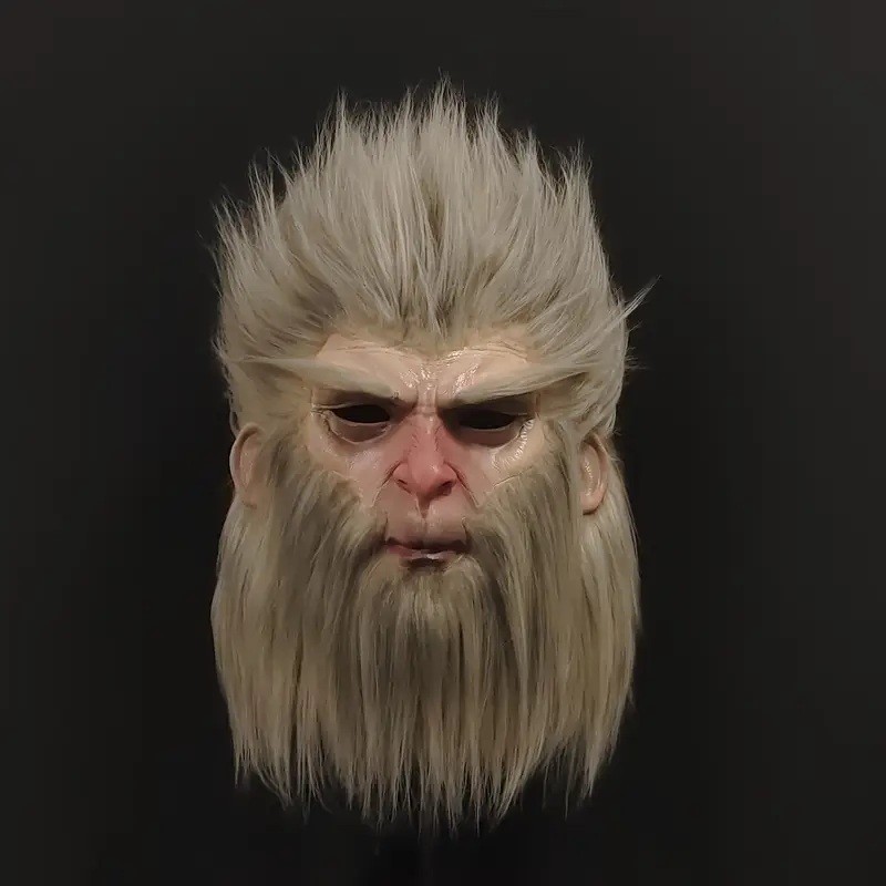 Realistic Latex Monkey King Mask | Halloween Cosplay & Theater Costume ...