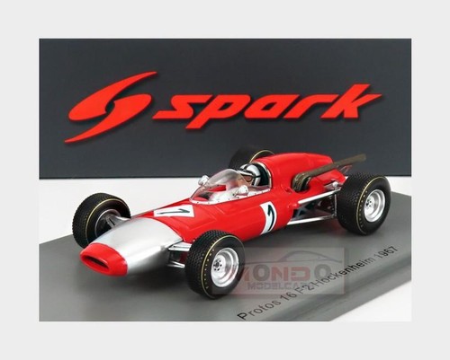 1:43 SPARK Protos F2 16 #1 Hockenheim 1967 P.Rodriguez Red Silver S7568 ...