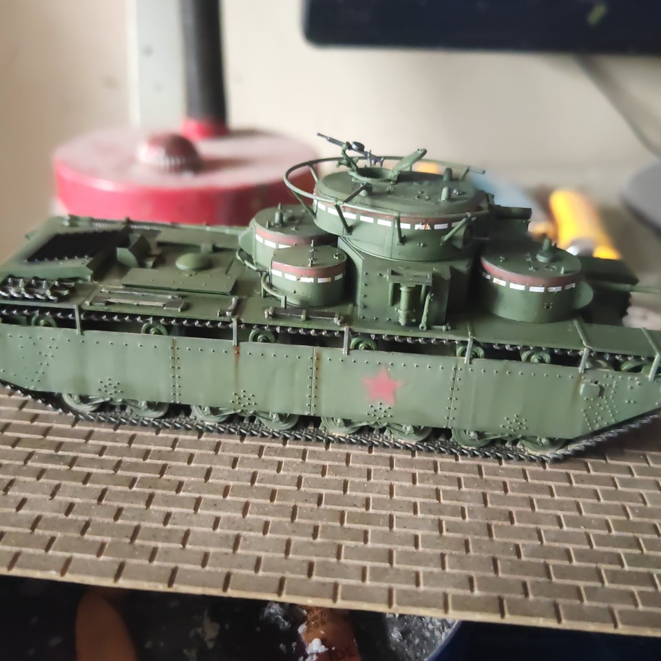 New Hand Made 1/72 Soviet T35 Tank Painted Finished Model | eBay
