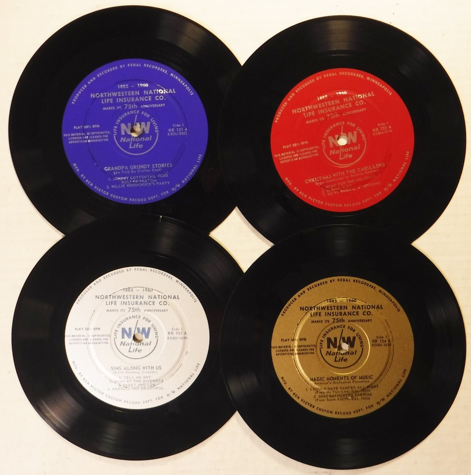 CLELLAN CARD & OTHERS / FOUR FOR THE FAMILY / 4 X 33 RPM PROMO EP SET ...