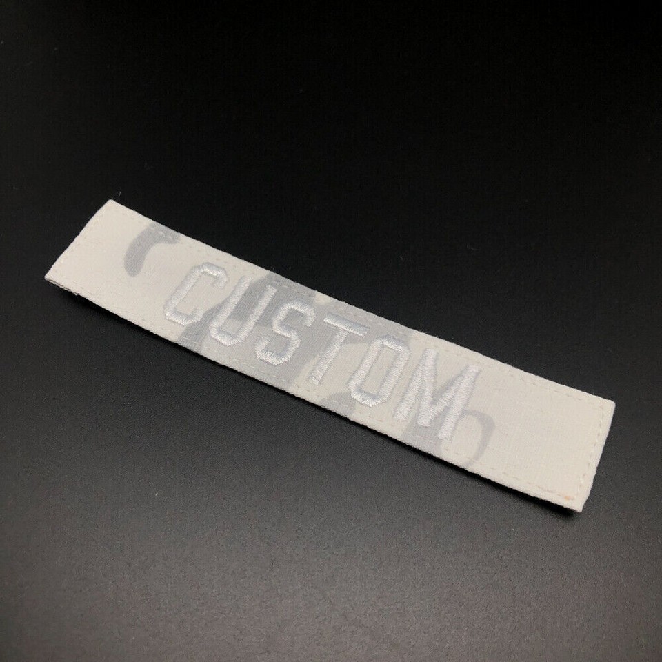 Custom Name Tape Embroidery Patch Brand Fold Tactics Military Hook and ...
