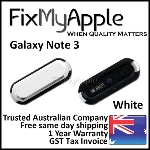 Remplacement du clavier principal bouton home blanc OEM Samsung Galaxy Note 3... | eBay