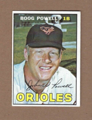 1967 Topps baseball card #230 Boog Powell Baltimore Orioles EX+ OC | eBay