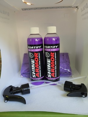 2 Pack Shine Armor Ceramic Coating Fortify Quick Coat Car Wax ...