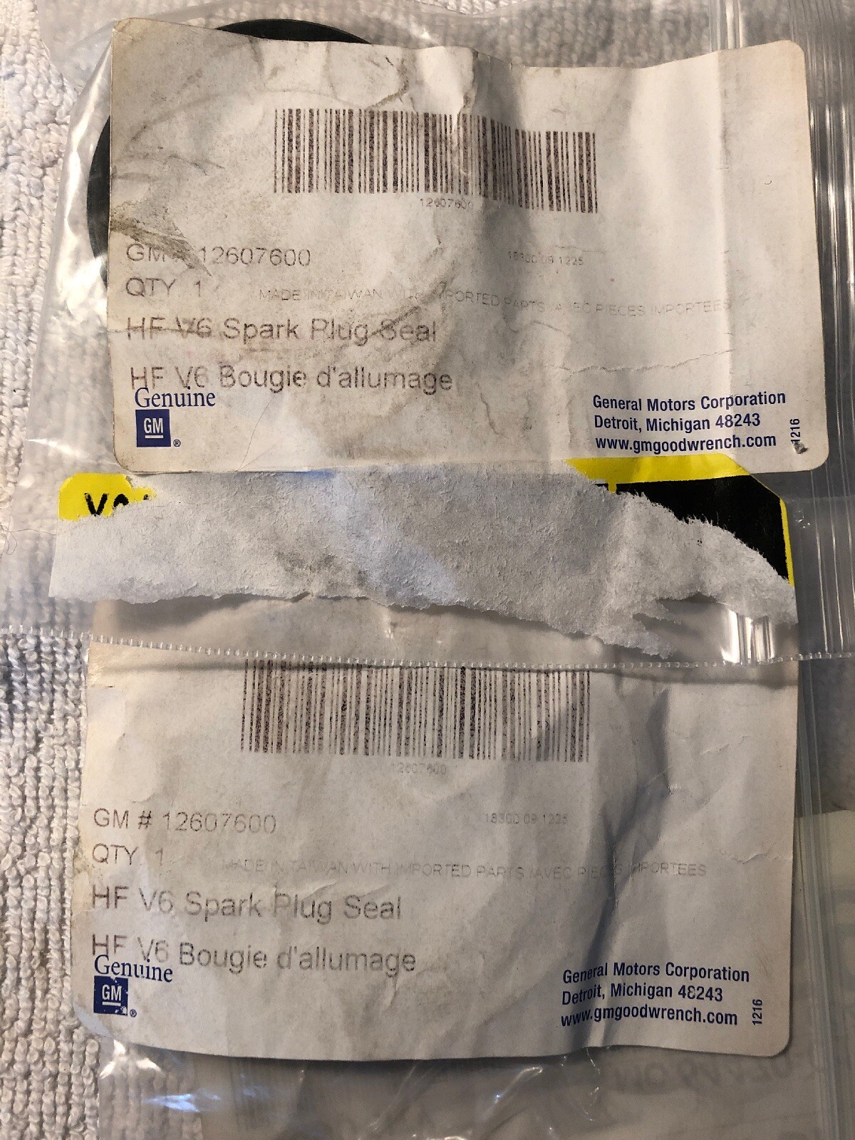 2 New Genuine GM 12607600 V6 Spark Plug Shield Seals OEM | eBay