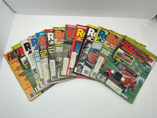 Rod Action Magazine Lot 13 Issues Hot Rod Street Rod Rat Car Racing '78 ...