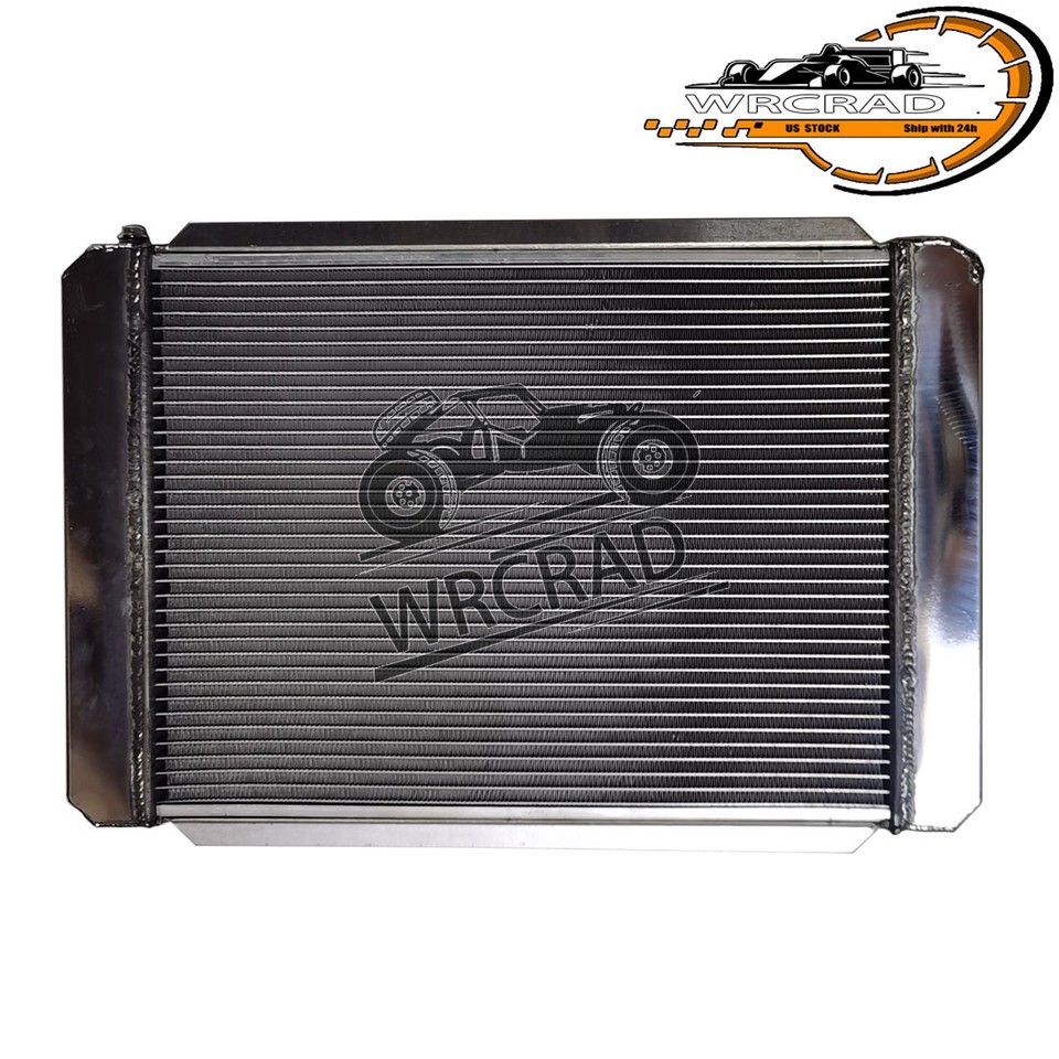 2-Row Universal Custom Aluminum Racing Radiator Kit - 24" x 16" Overall ...