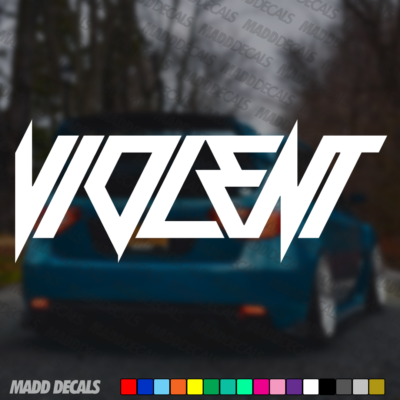 VIOLENT CLIQUE Decal Sticker Vinyl Die Cut Windshield Banner Window ...