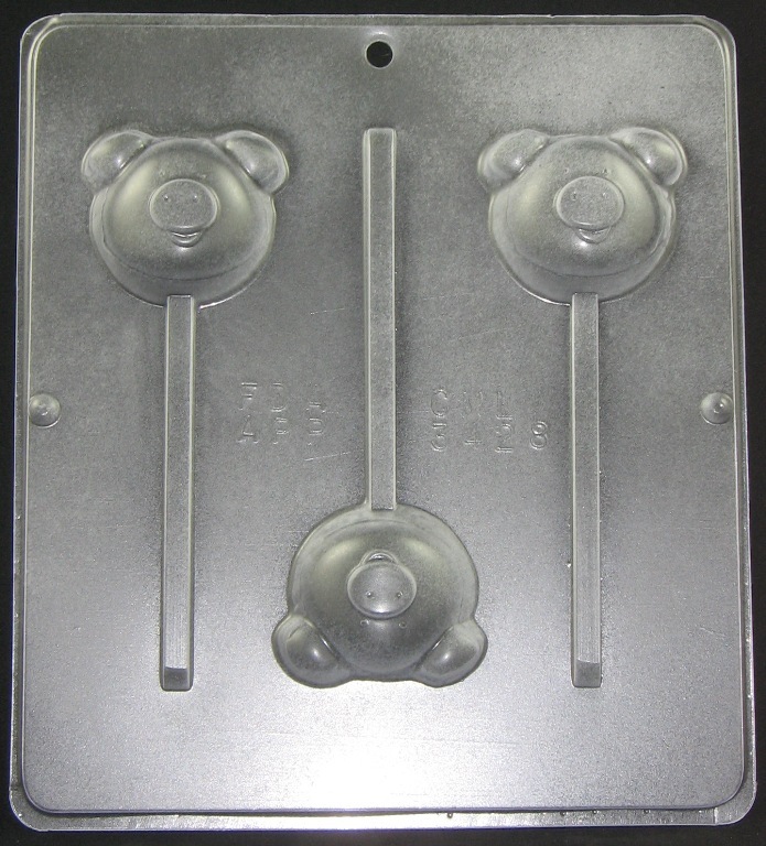 Pig Lollipop Chocolate Candy Mold Piggy 3428 NEW | eBay