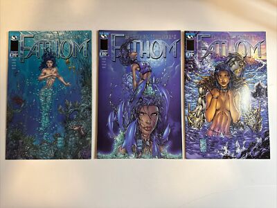 Michael Turner's Fathom #1: All 3 Covers Set For #1, Image Comics 1998 NM | eBay