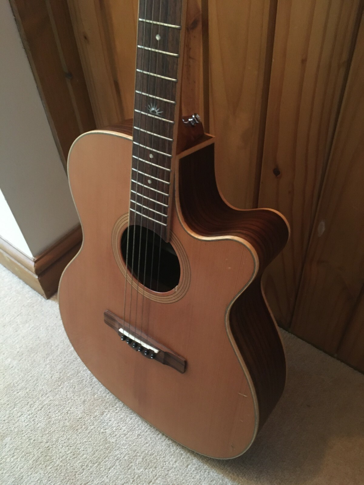 SIERRA SUNRISE SAS40CE SOLID TOP ACOUSTIC ELECTRIC GUITAR ELECTRO ...