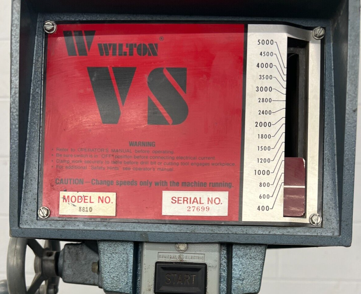 WILTON VS MODEL5810 DRILL PRESS W/ DAYTON 6K949E MOTOR | eBay