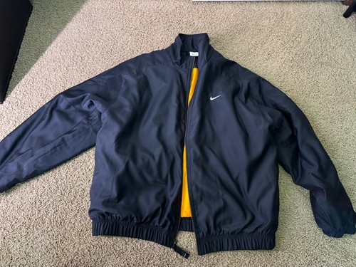 Nike Lab Solo Swoosh Satin Bomber Black Jacket Men’s Large Black | eBay