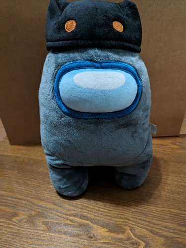 Among Us Toikido Plush Stuffed Toy 12" Robot Monster Black Cat hat | eBay