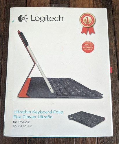 Logitech Ultrathin Magnetic Clip-On Keyboard Cover for iPad Air Black ...