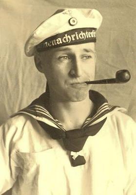 WWII Photo German Kriegsmarine Sailor Portrait WW2 B&W World War Two ...