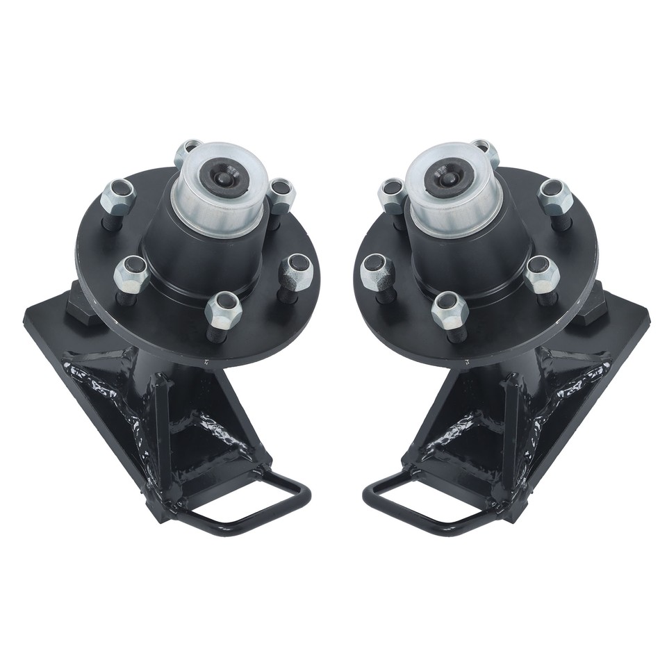 6 × 5.5 Lug Shipping Container Wheels and Bolt-On Spindle Kit with ...