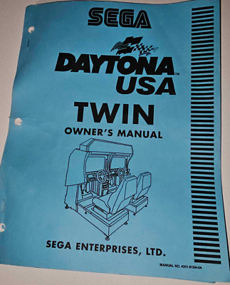Sega Daytona USA Twin Video Arcade Game Instruction Manual Book | eBay