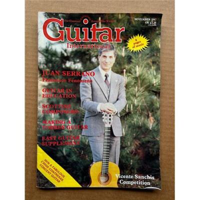 VARIOUS CLASSICAL 1987 GUITAR INTERNATIONAL MAGAZINE NOVEMBER 1987 ...