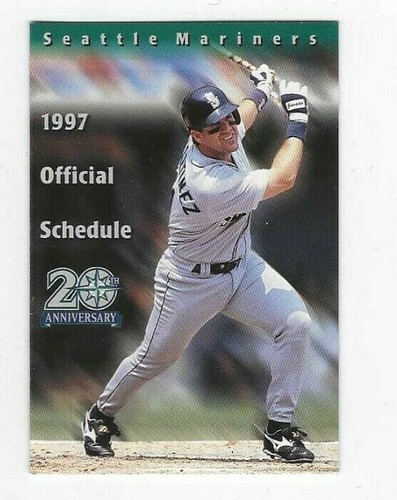 1997 SEATTLE MARINERS POCKET SCHEDULE SPONSORED BY PIZZA HUT | eBay