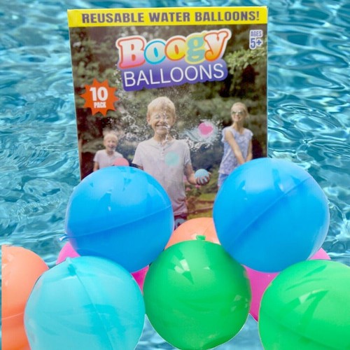 Boogy Balloons Reusable Water Balloons, Latex Free 10 Pack | eBay