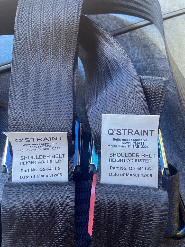 Shoulder Seat Belt Height Adjuster Part# Q5-6411-S By Q'straint blaCK ...