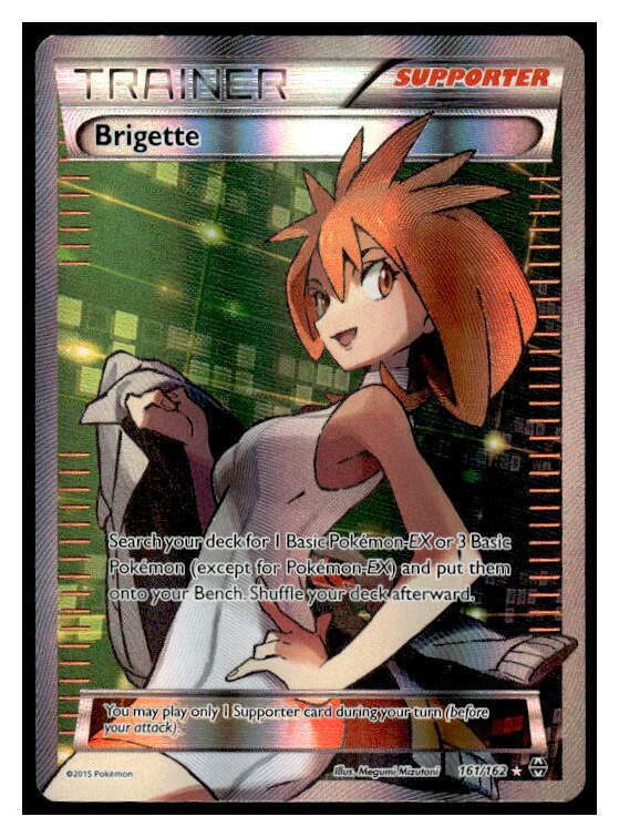 XY - BREAKthrough 161/162 Brigette (Full Art) Pokemon Trainer | eBay