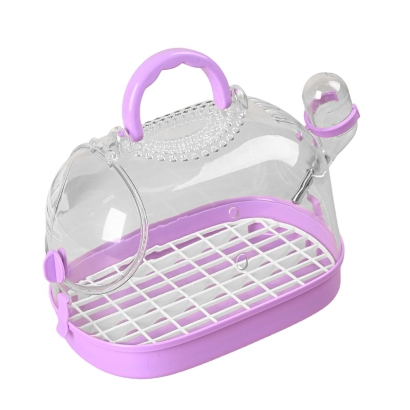 Hamster Carriers Cage Easy Ventilation Clear Travel Box for Small Pet ...