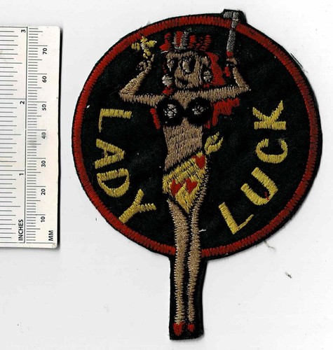 WW2 LADY LUCK Crew Patch Bomb Fighter Plane Squadron USAAF US Army Air ...