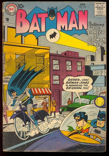 Batman #108 Nice Unrestored Early Silver Age Superhero Vintage DC Comic ...