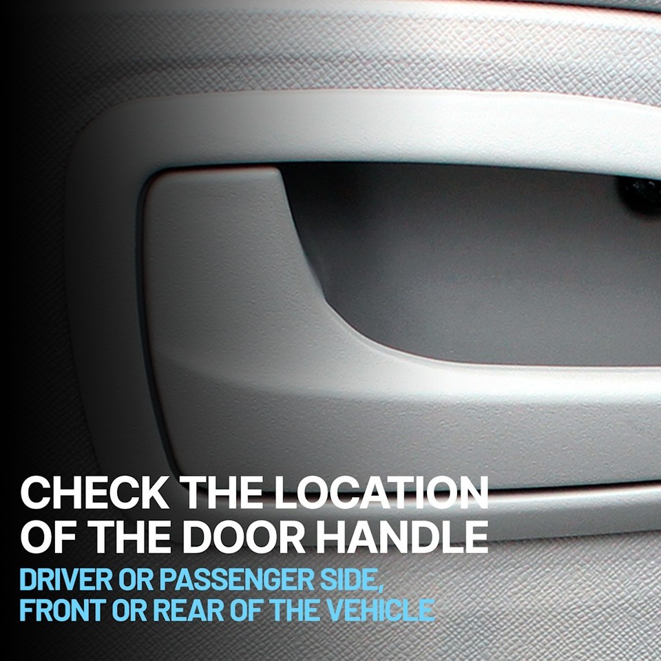 New Door Handle Front or Rear Passenger Right Side Gray RH Hand Sedan ...