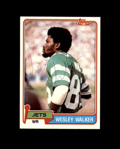 Wesley Walker Signed 1981 Topps New York Jets Autograph | eBay