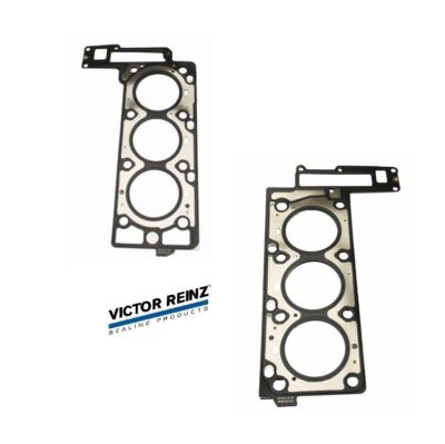 Engine Motor Cylinder Head Gaskets Pair Set Right + Left For Mercedes ...