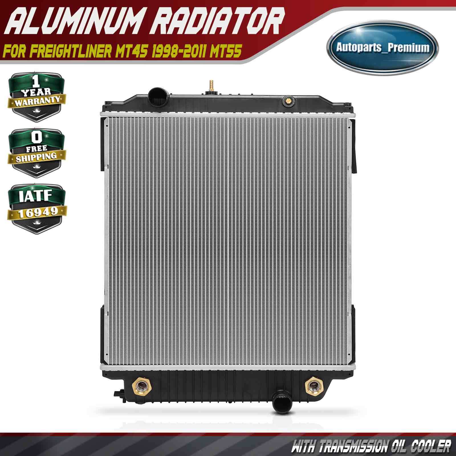 Radiator with Trans Oil Cooler for Freightliner MT45 1998-2011 MT55 ...