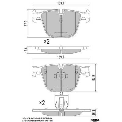 RDA Phantom Ceramic Brake Pad Set Rear RDC1499 | eBay Australia