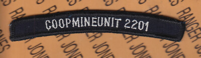 USN Navy COOP MINE UNIT 2201 Countermeasures Mine CMU tab 5" patch m/e ...