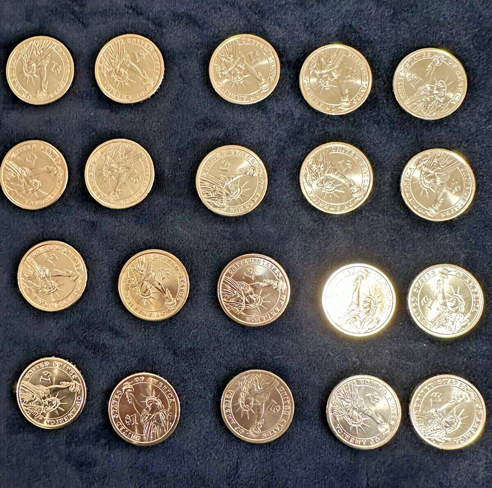 US Presidential Dollar Set COMPLETE 40 Coins Total "Brilliant ...