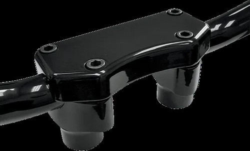 DS Gloss Black 1.5in Buffalo Straight Handlebar Riser Top Clamp Kit for ...