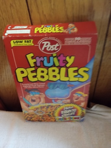 #12265 POST 1997 Fruity Pebbles New Bronto Bright Fruity Colors Cereal ...