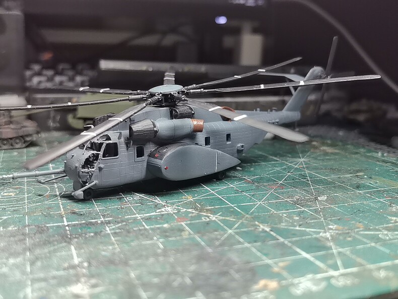 3D printed model 1/144 US MH-53E Sea Dragon helicopter Handmade Coating ...