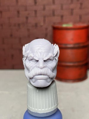 Conquest 1 Custom Head Invincible 1/12 Scale Unpainted Marvel Legends ...