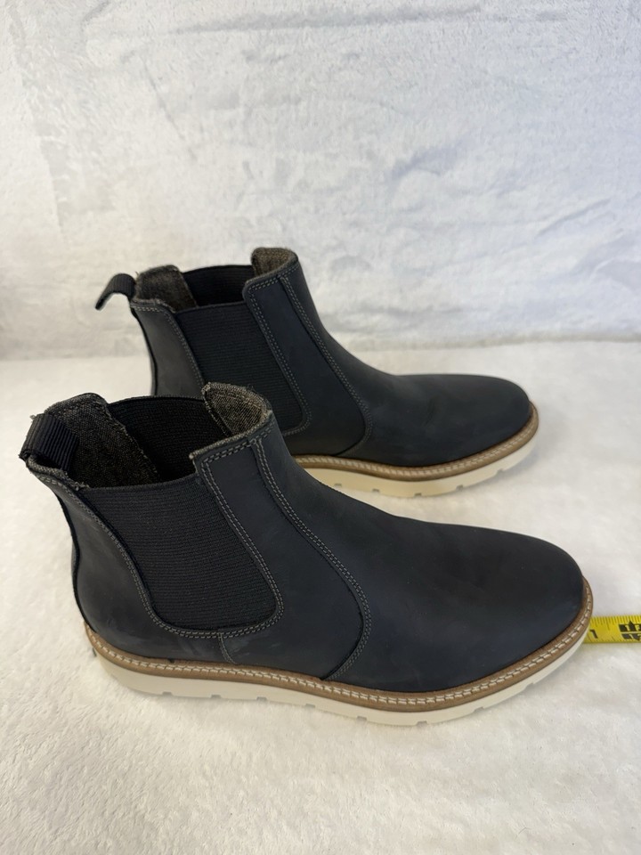 Alpine Design Chelsea Boots Men’s Size 8 Black Leather Ortholite Pull ...