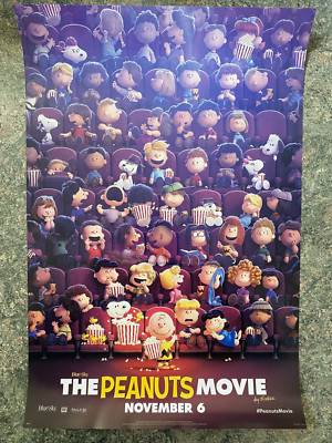 THE PEANUTS MOVIE 13.5"X20" D/S Original Promo Movie Poster Charlie ...