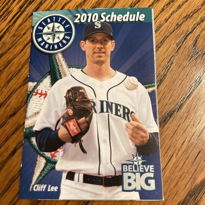 2010 Seattle mariners pocket schedule Cliff Lee BECU | eBay